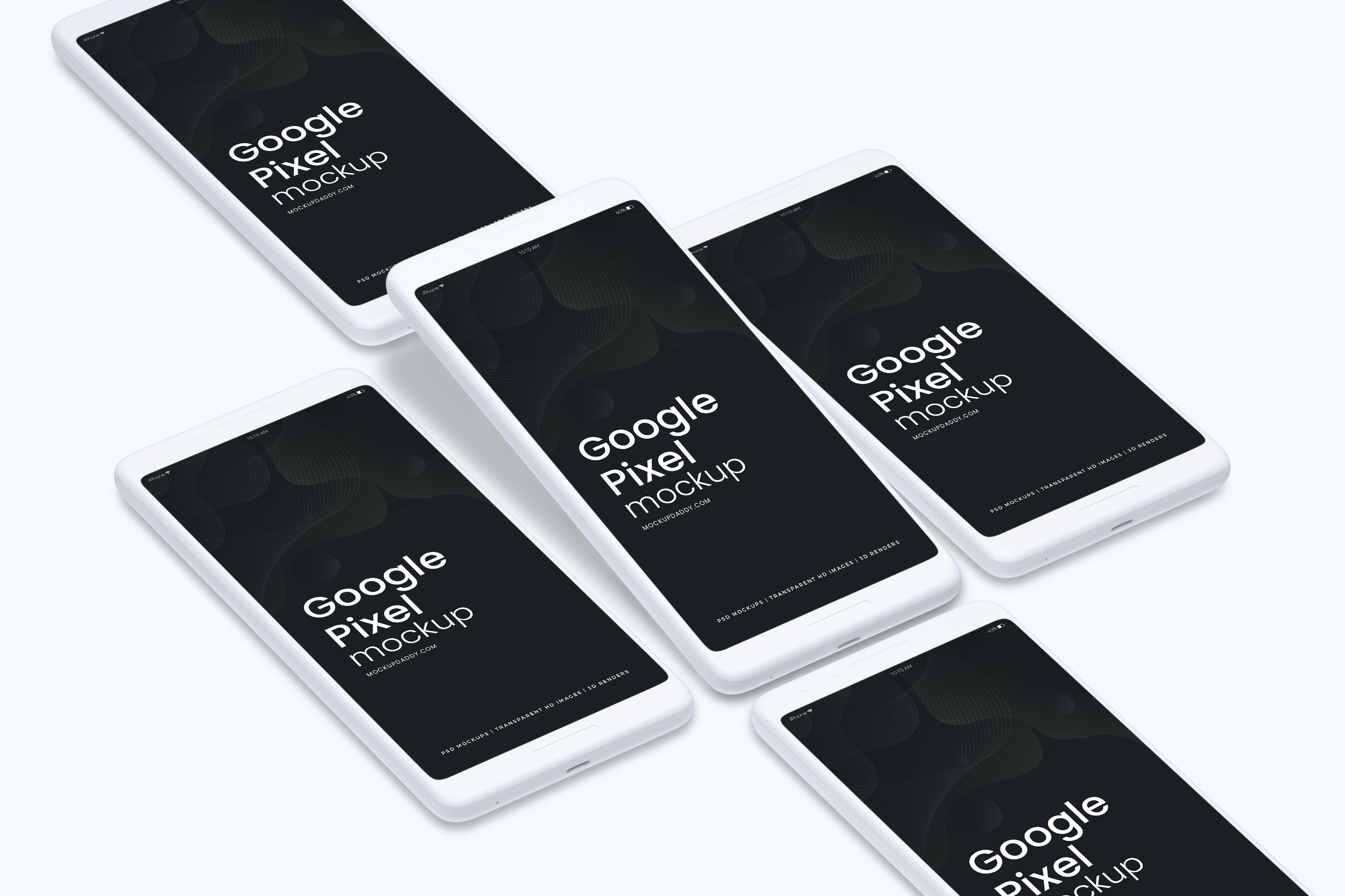 Google Pixel 3 Clay Mockup - Mockupdaddy
