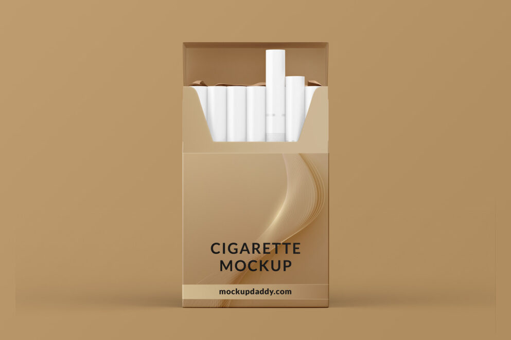 Cigarette and Packaging Mockup - Mockup Daddy