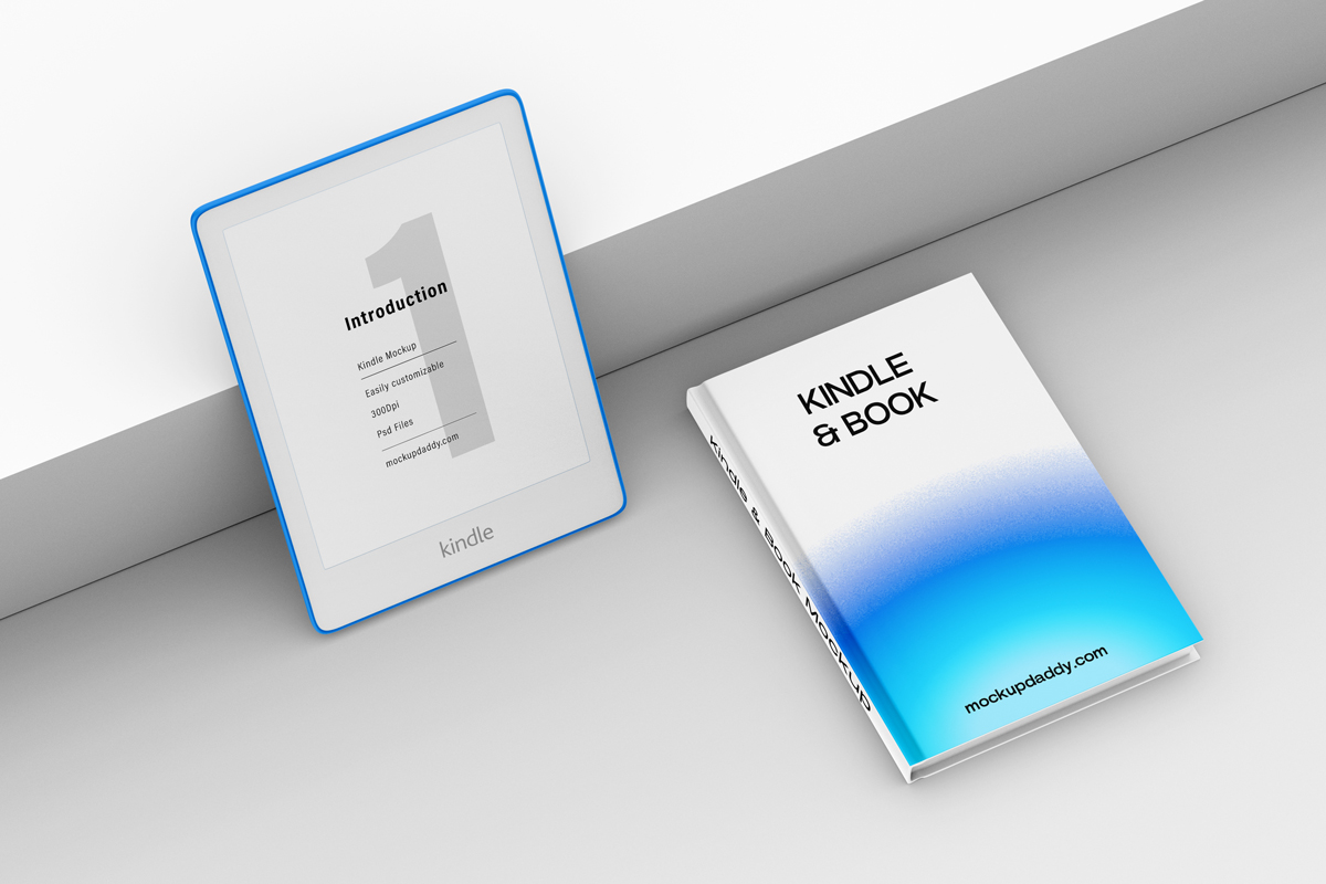 Kindle eBook Mockup - Mockup Daddy