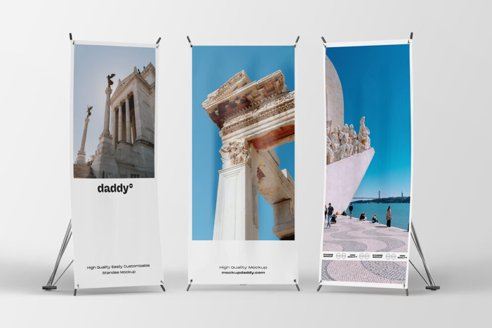 Standee X Mockup - Mockup Daddy