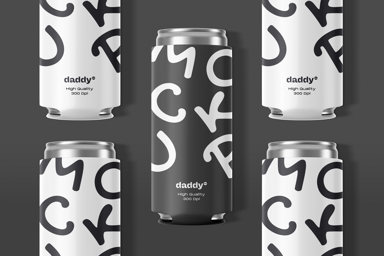 Can Koozie Mockup Can Cooler Mockups 4 Sizes 